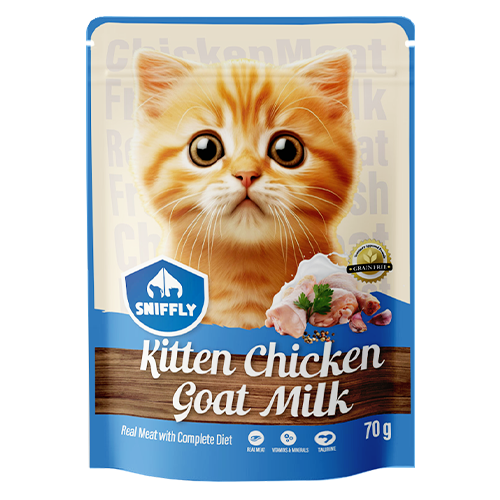 Sniffly Kitten Recipe Chicken Goat Milk Pouch – Sniffly